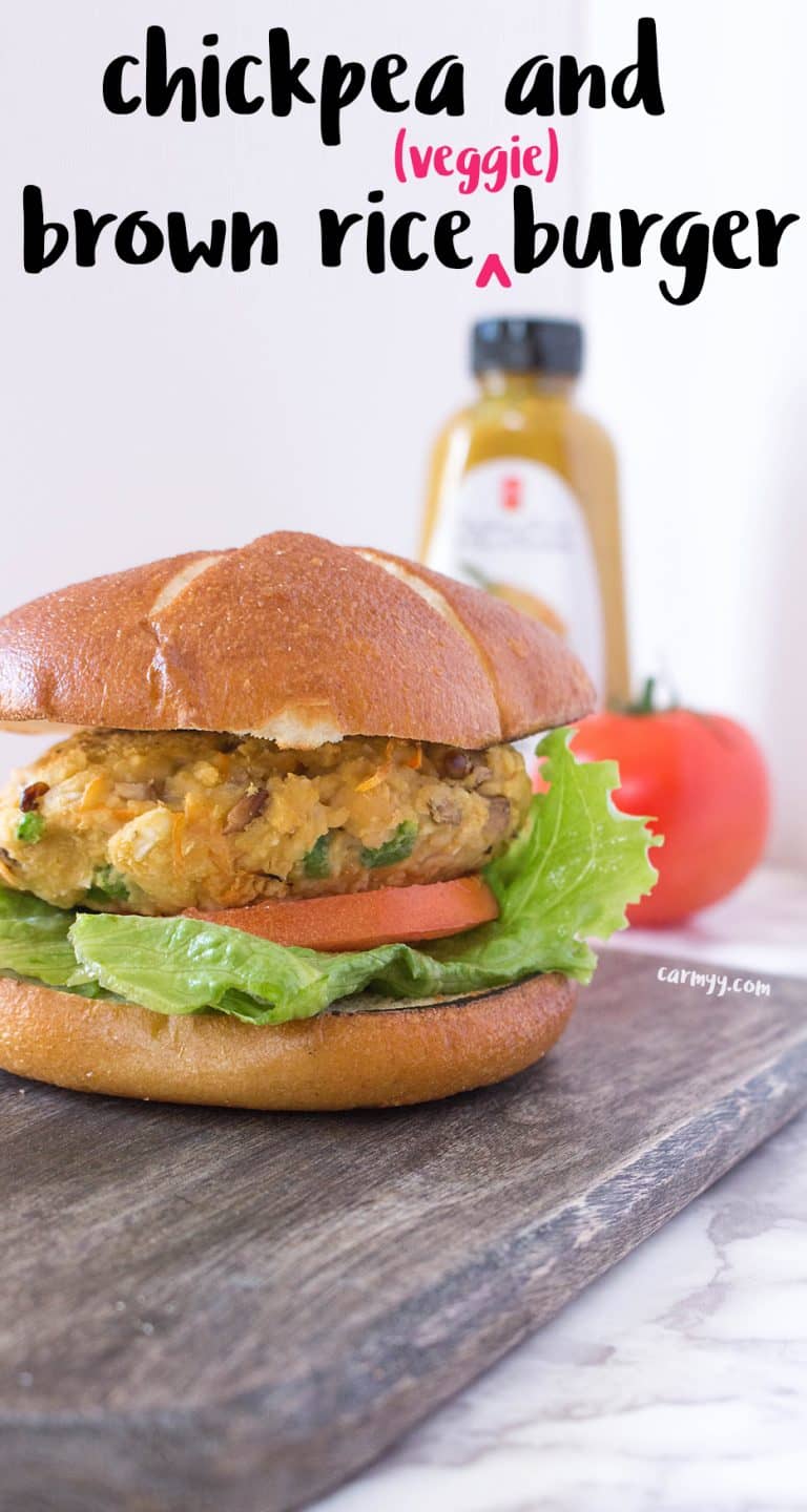 Chickpea and Brown Rice Burger - Carmy - Easy Healthy-ish Recipes
