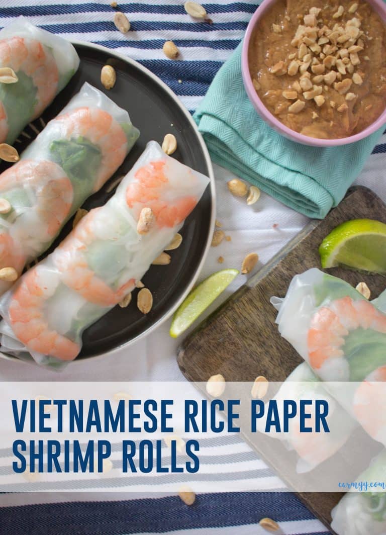 Vietnamese Rice Paper Shrimp Rolls - Carmy - Easy Healthy-ish Recipes