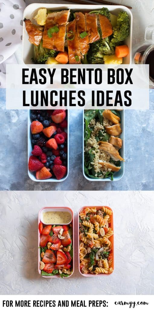 Easy Bento Box Lunch Ideas - Carmy - Run Eat Travel