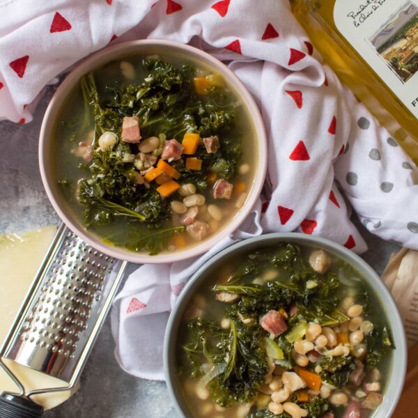 Hearty Tuscan White Bean, Kale, Pancetta, and Polenta Soup + Video ...
