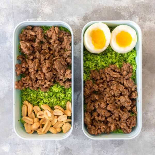 Spicy Peanut Beef with Broccoli Rice Meal Prep - Carmy - Easy Healthy ...
