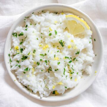 Lemon Garlic Rice - Carmy - Easy Healthy-ish Recipes