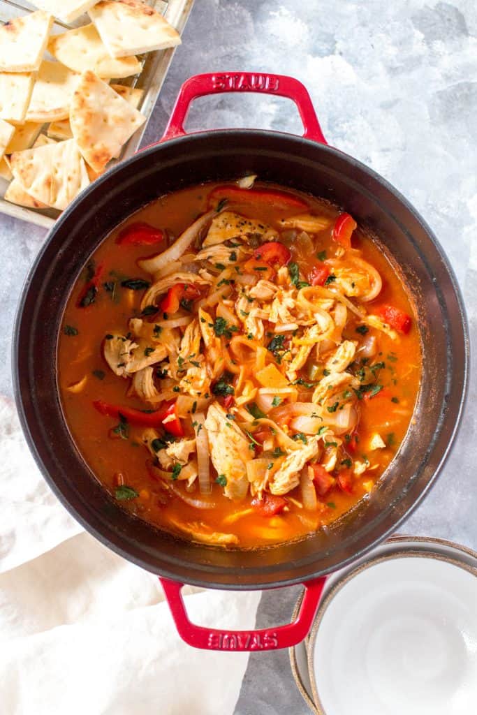 Salsa Chicken Soup (Freezer Friendly) - Carmy - Easy Healthy-ish Recipes