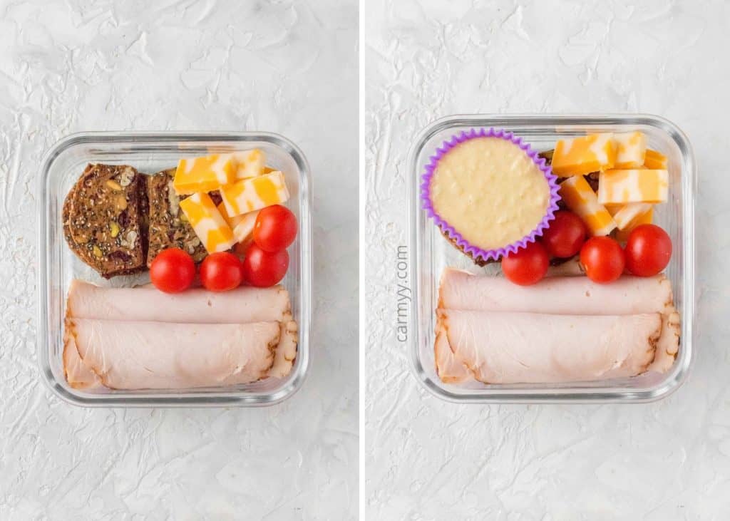 Deconstructed Turkey Sandwich Bento Box - Carmy - Easy Healthy-ish Recipes