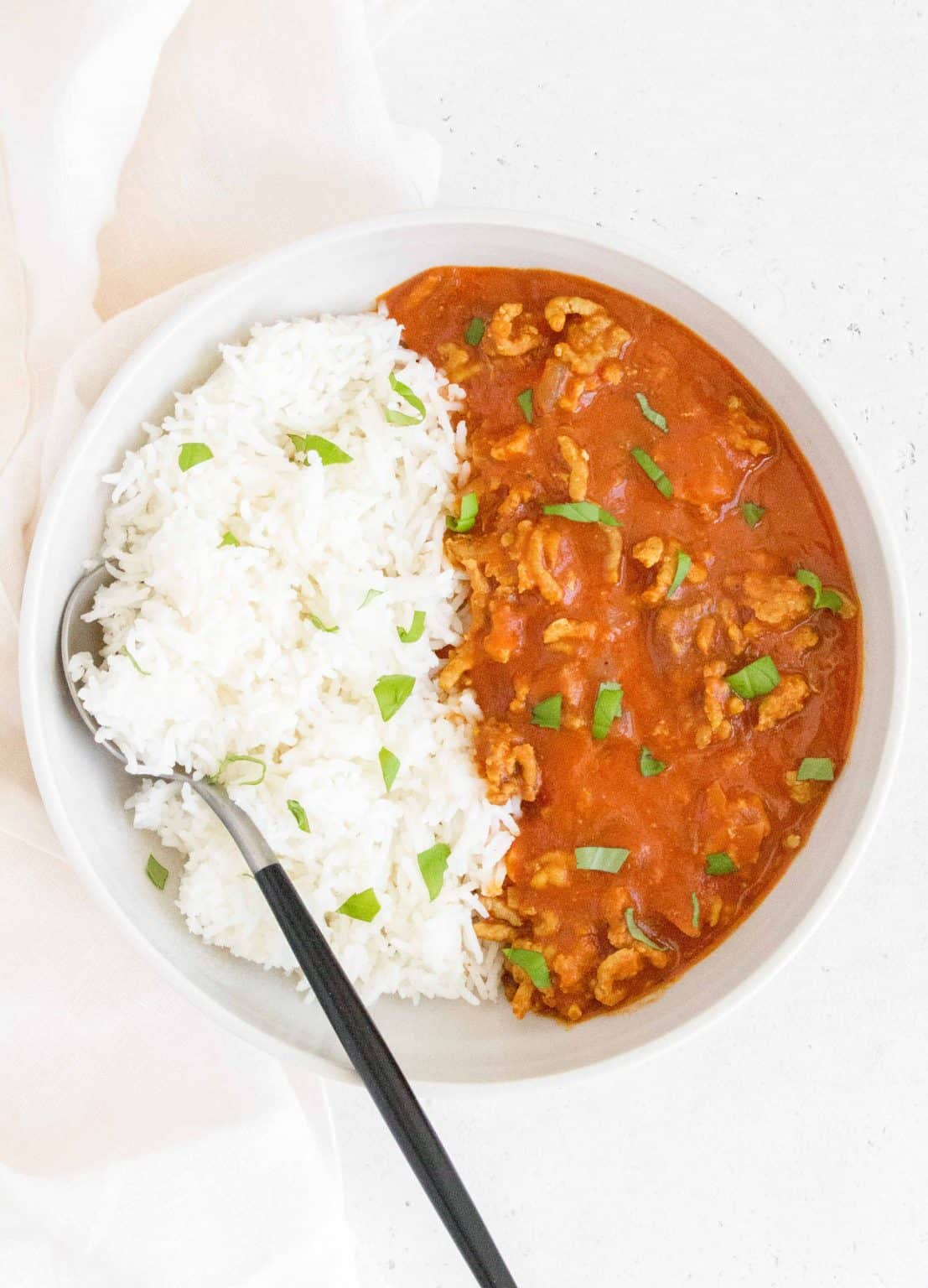 Ground Chicken Tikka Masala Bowl | Under 30 Minute Meals