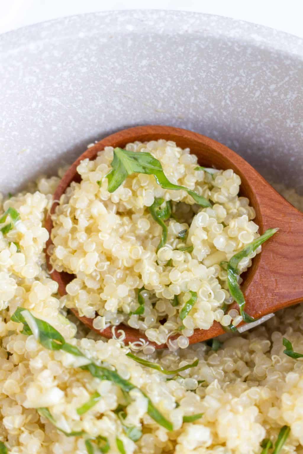 Lemon Basil Quinoa - Carmy - Easy Healthy-ish Recipes