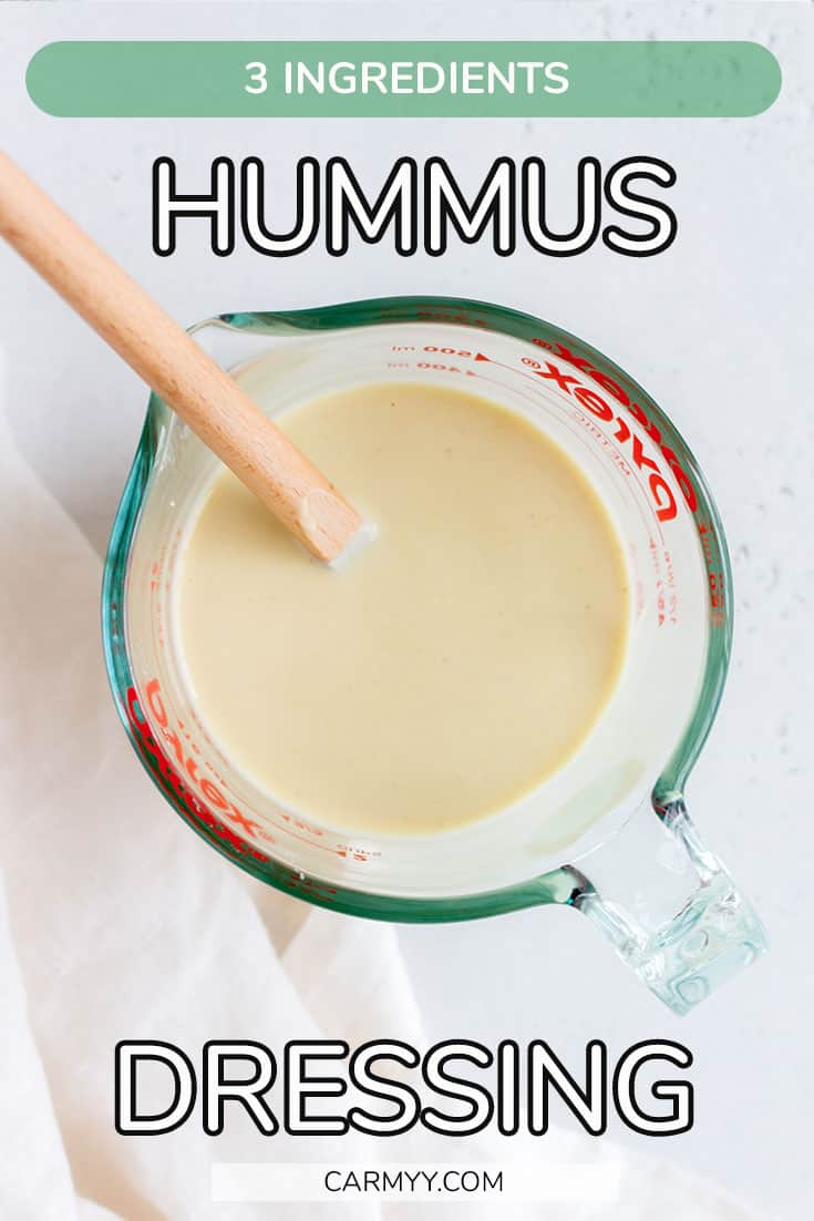 Easy Hummus Salad Dressing | Use Up Your Leftover Hummus!