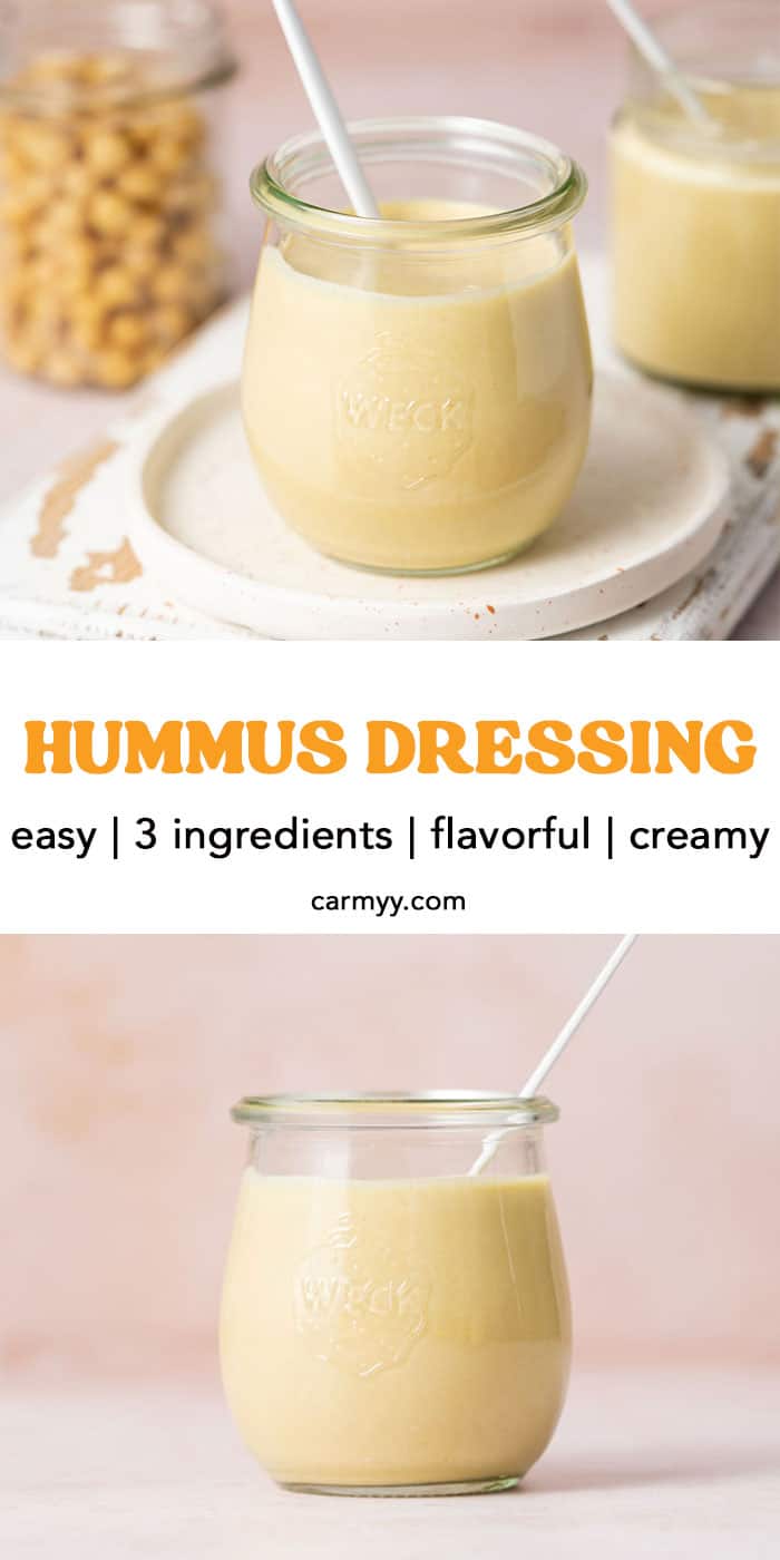 Easy Hummus Salad Dressing | Use Up Your Leftover Hummus!