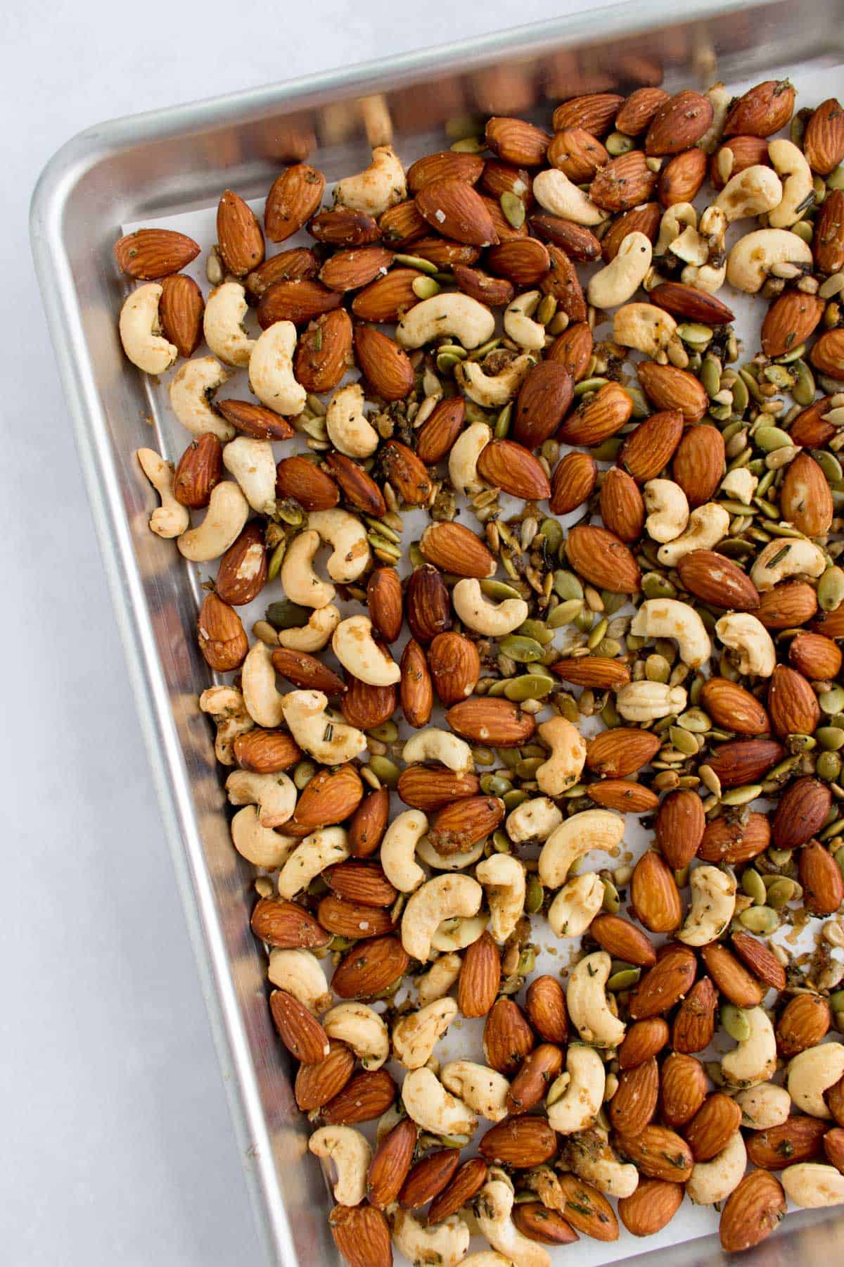 Rosemary Roasted Nuts Trail Mix with Prunes | Meal Prep Snack