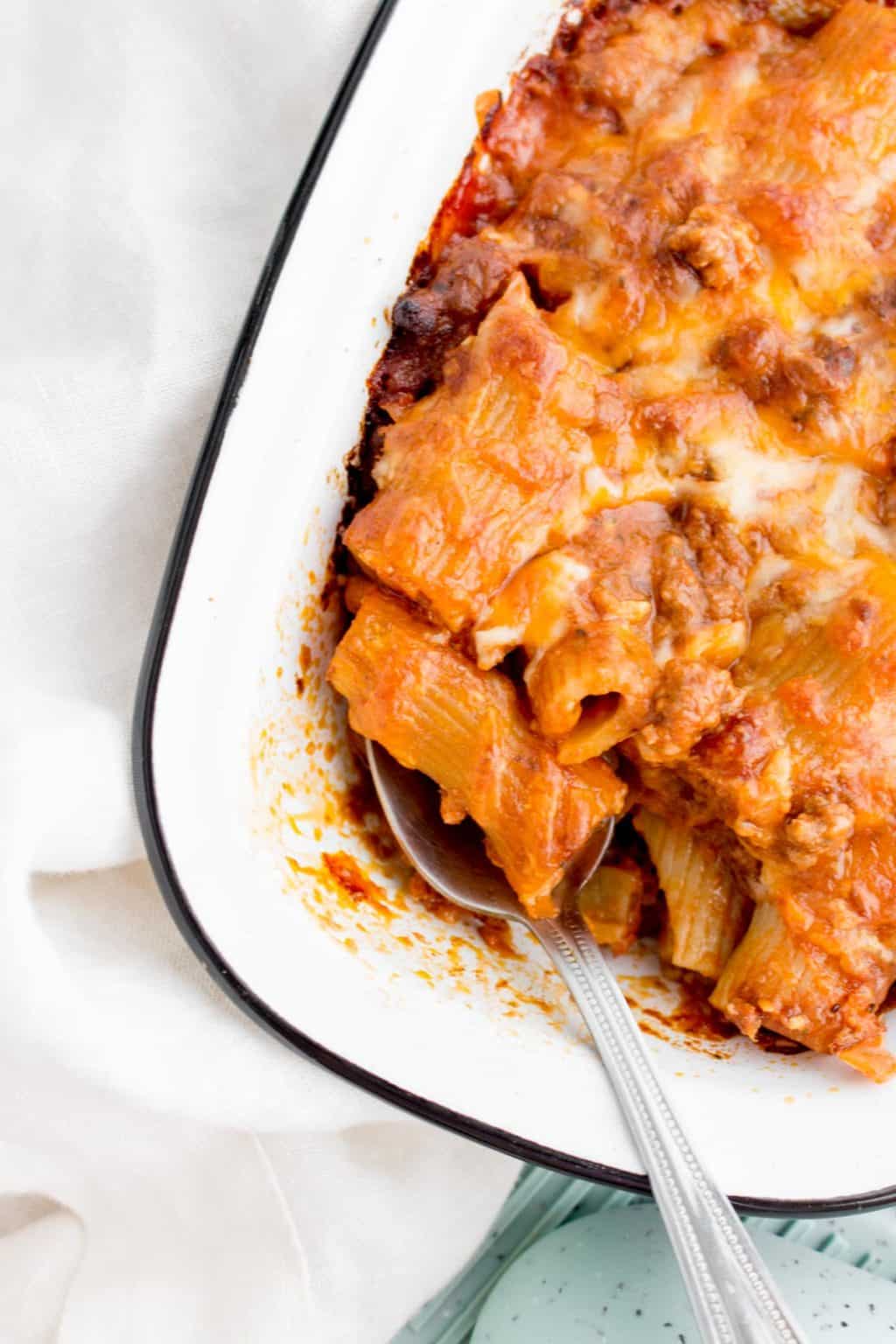 Individual Freezer Tomato Pesto Beef Pasta | Freezer Meal for One