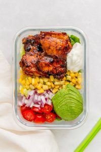 Honey Chipotle Chicken Salad Bowl | Meal Prep Friendly
