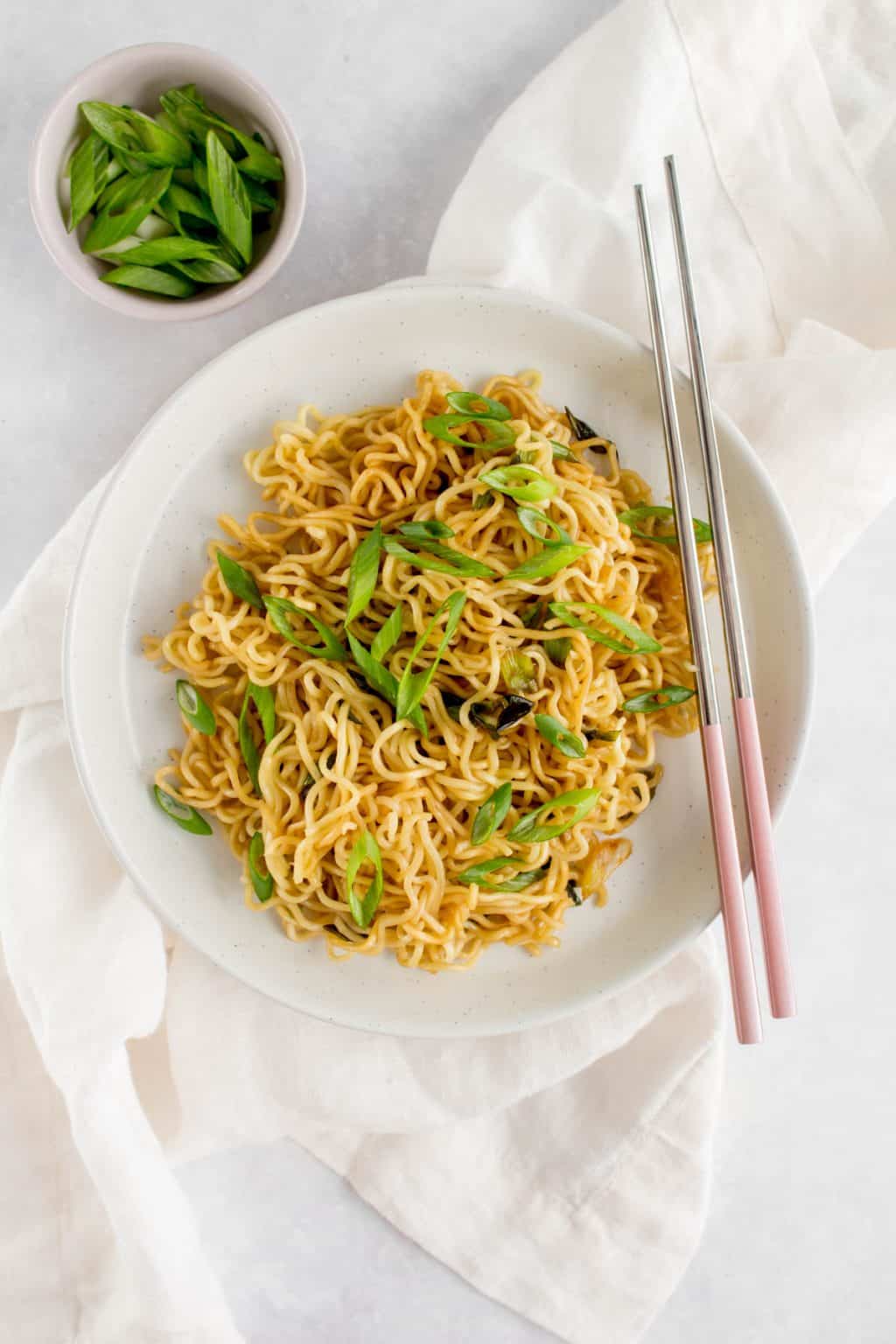 Garlic Scallion Noodles | Easy Scallion Oil Noodles