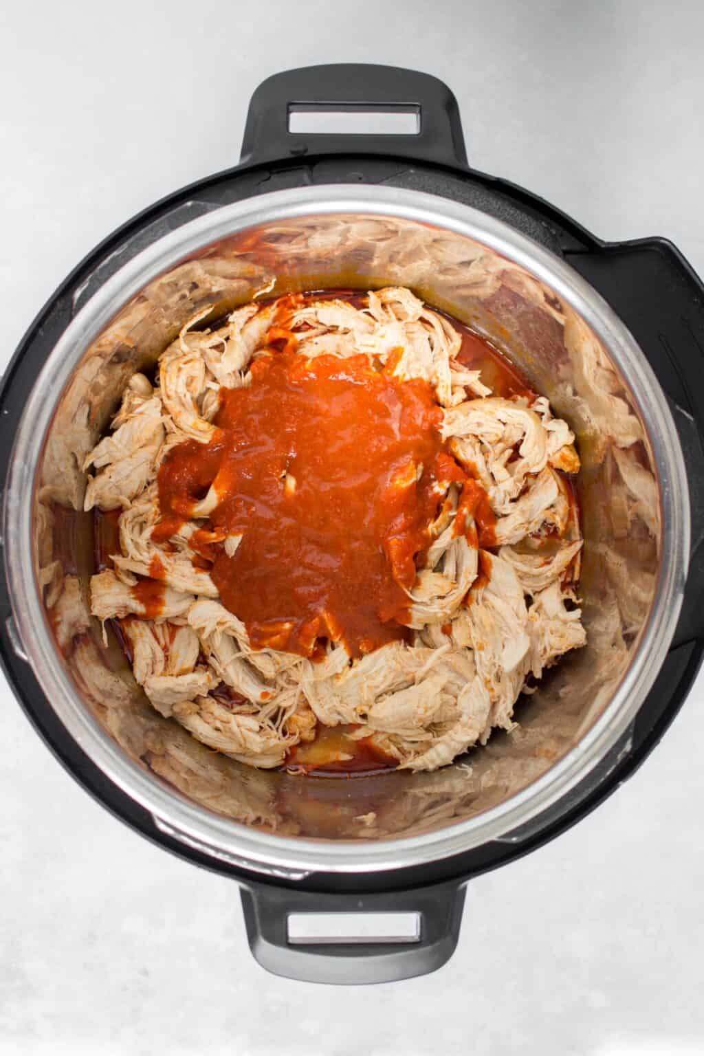 Instant Pot Buffalo Chicken - Carmy - Easy Healthy-ish Recipes