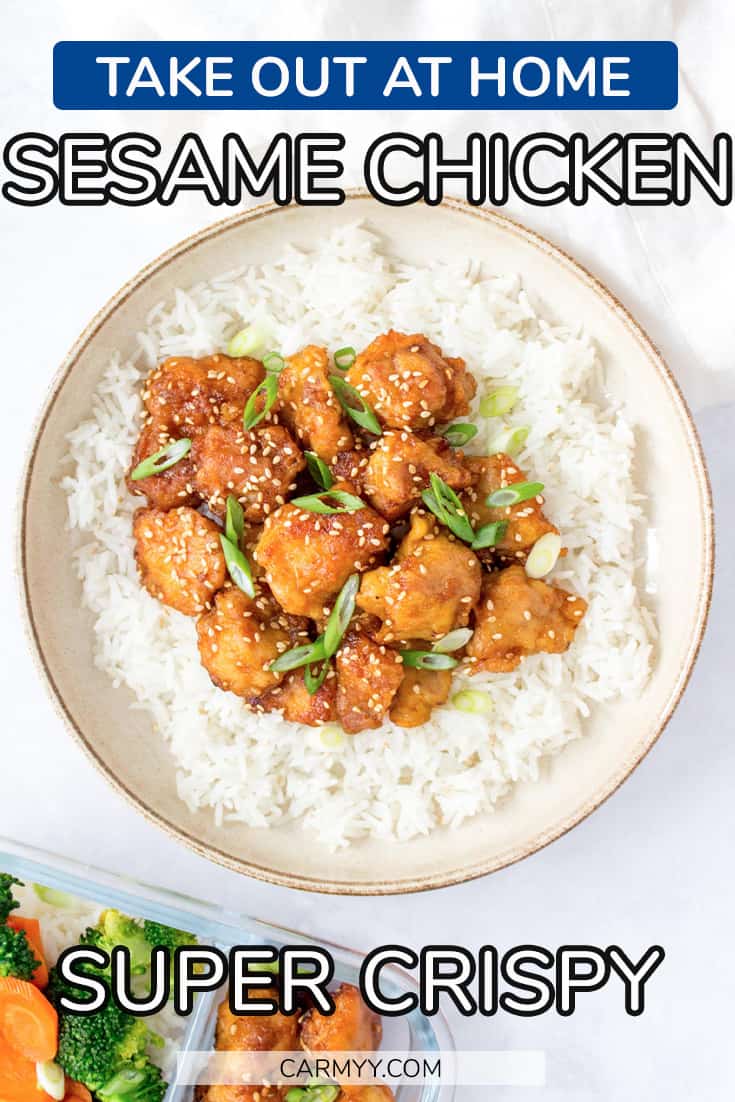Take Out Styled Crispy Sesame Chicken | Easy Sesame Chicken