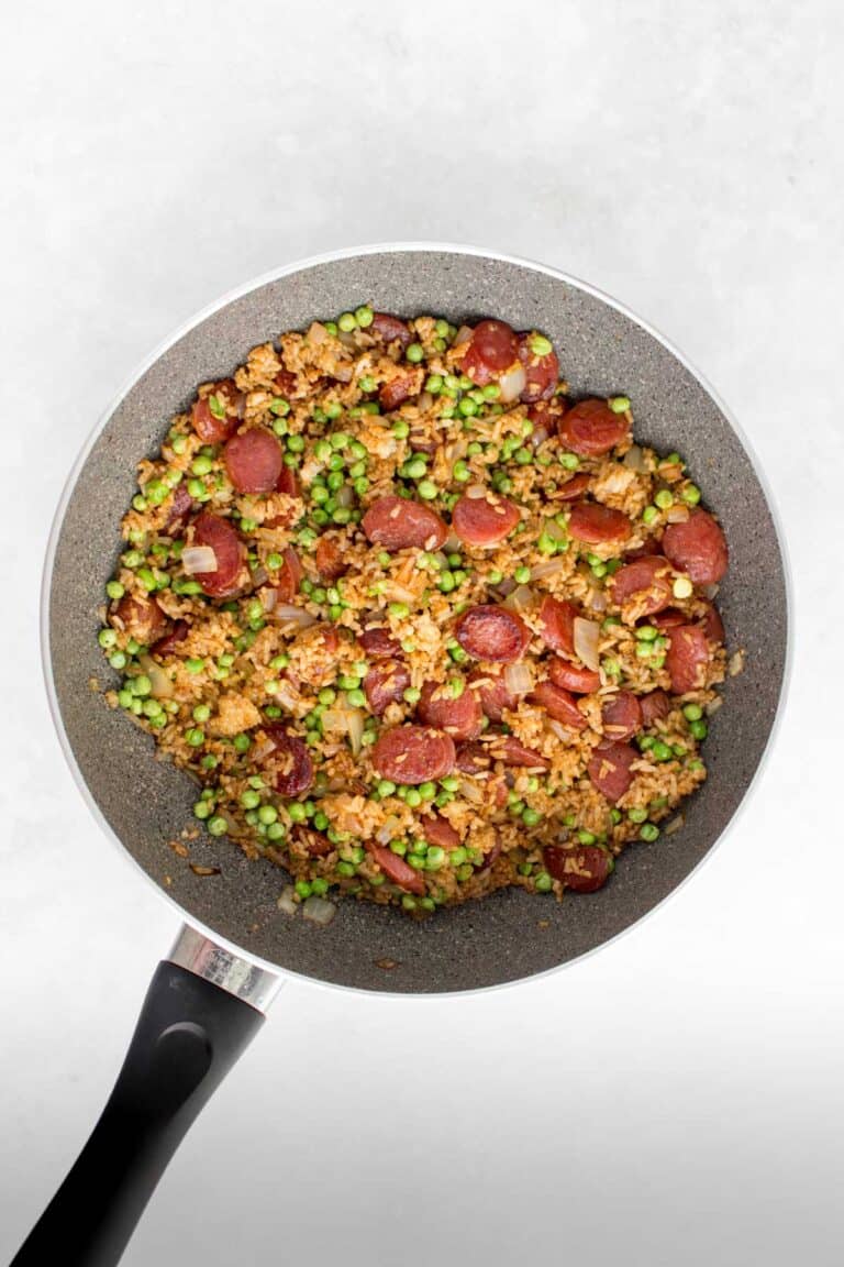 Chinese Sausage Fried Rice (Lap Cheong Fried Rice) - 腊肠炒饭