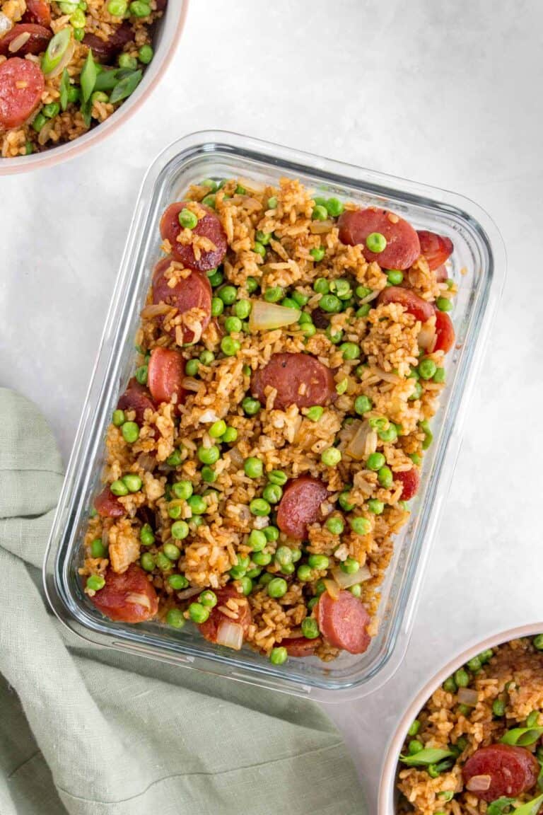 Chinese Sausage Fried Rice (Lap Cheong Fried Rice) - 腊肠炒饭