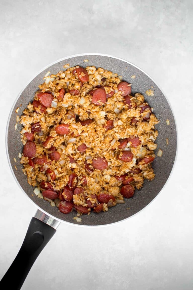 Chinese Sausage Fried Rice (Lap Cheong Fried Rice) - 腊肠炒饭