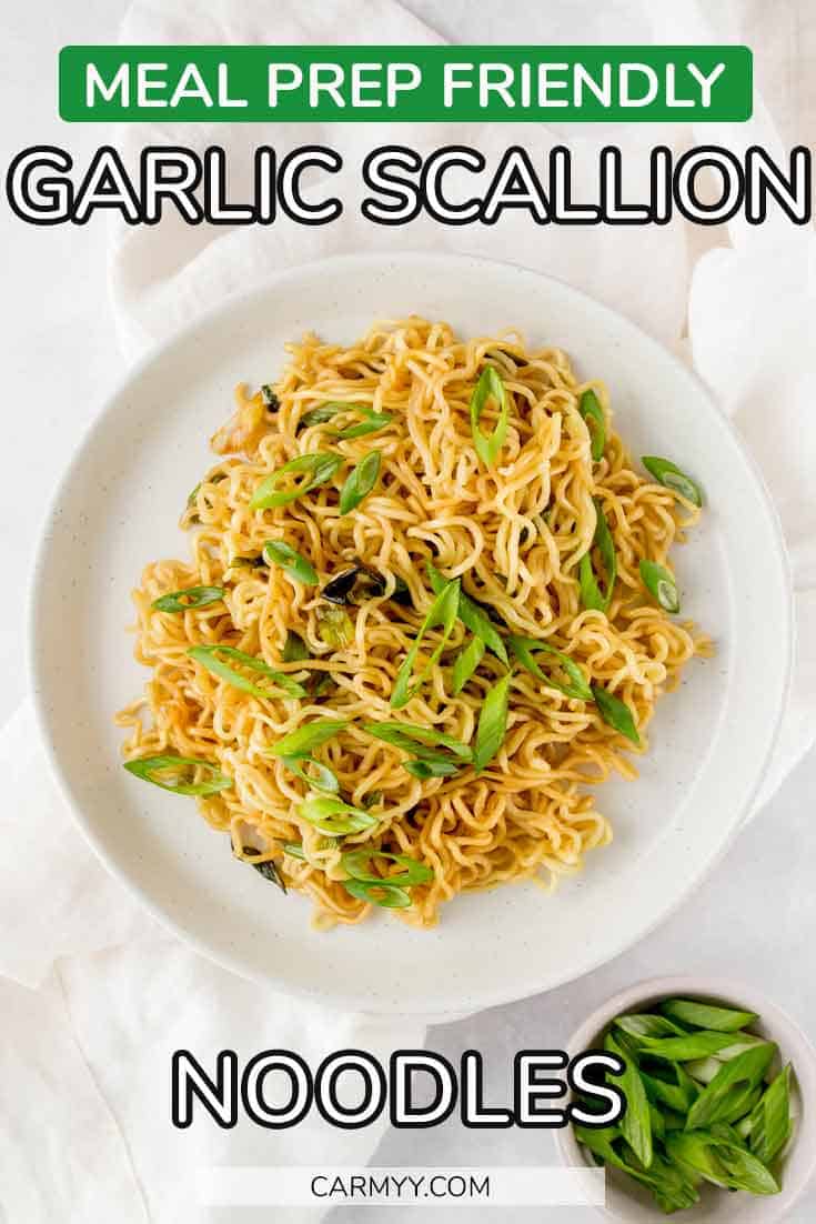 Garlic Scallion Noodles | Easy Scallion Oil Noodles