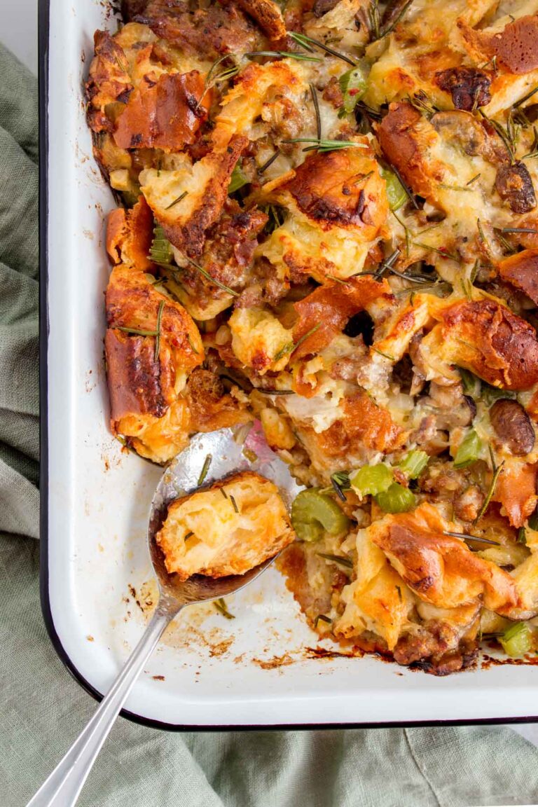 Brioche Stuffing with Rosemary and Sausage | Easy Healthy-ish Recipes