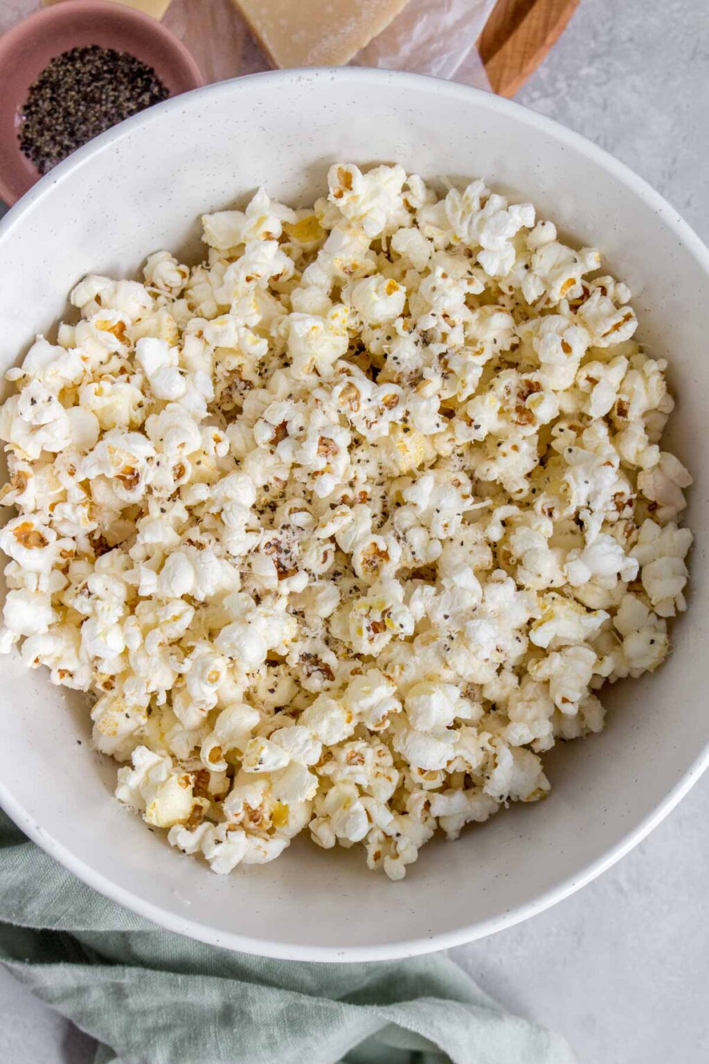 Black Pepper and Parmesan Popcorn - Carmy - Easy Healthy-ish Recipes