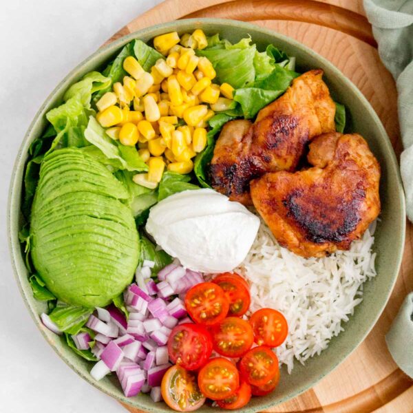 Chipotle Lime Chicken Salad Bowl | Meal Prep Friendly