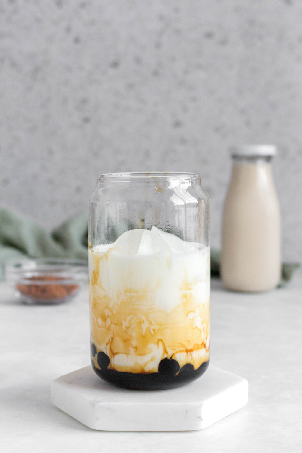 Hojicha Bubble Tea with Brown Sugar Syrup | How to Make Bubble Tea