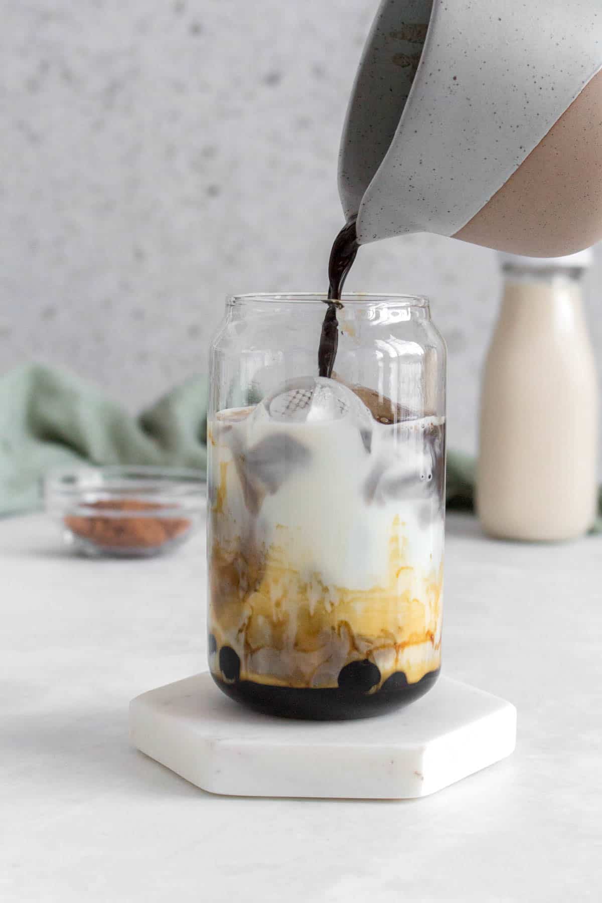 Hojicha Bubble Tea with Brown Sugar Syrup | How to Make Bubble Tea