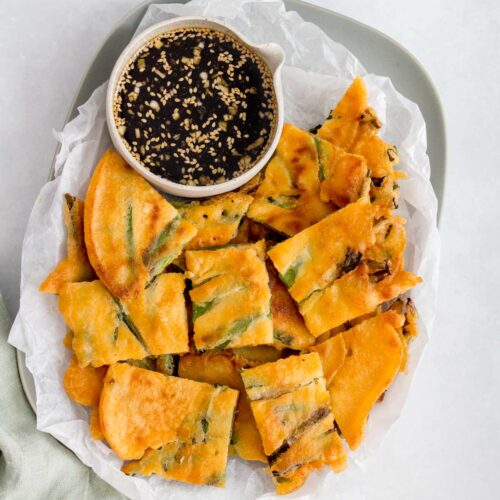 Pajeon (Korean Scallion Pancake) - Carmy - Easy Healthy-ish Recipes