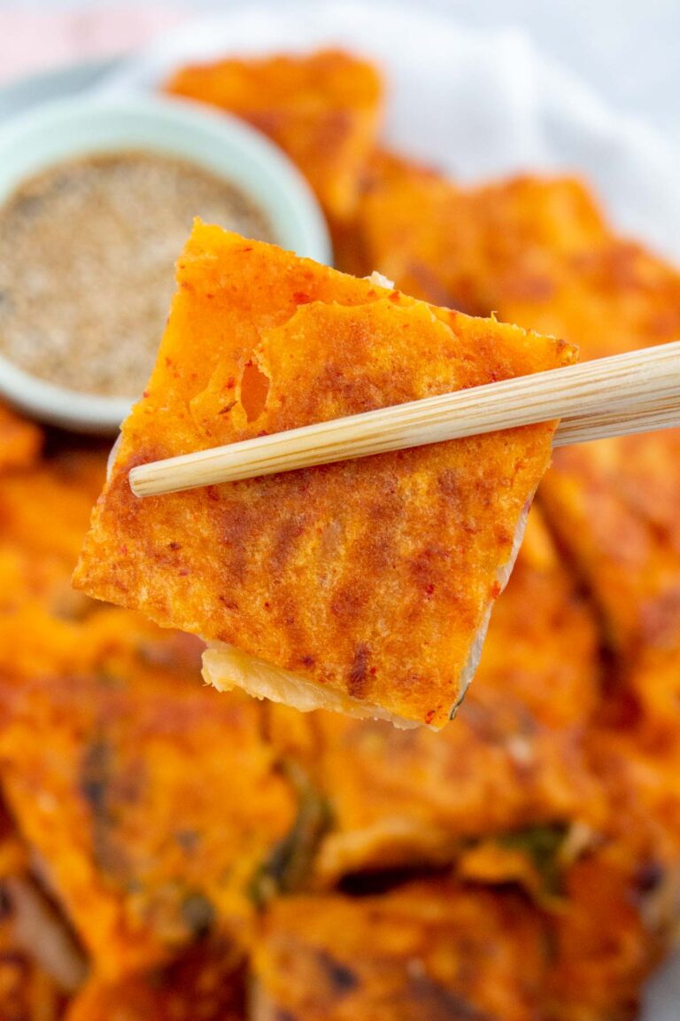 Kimchi Pancake (Kimchijeon) - Carmy - Easy Healthy-ish Recipes