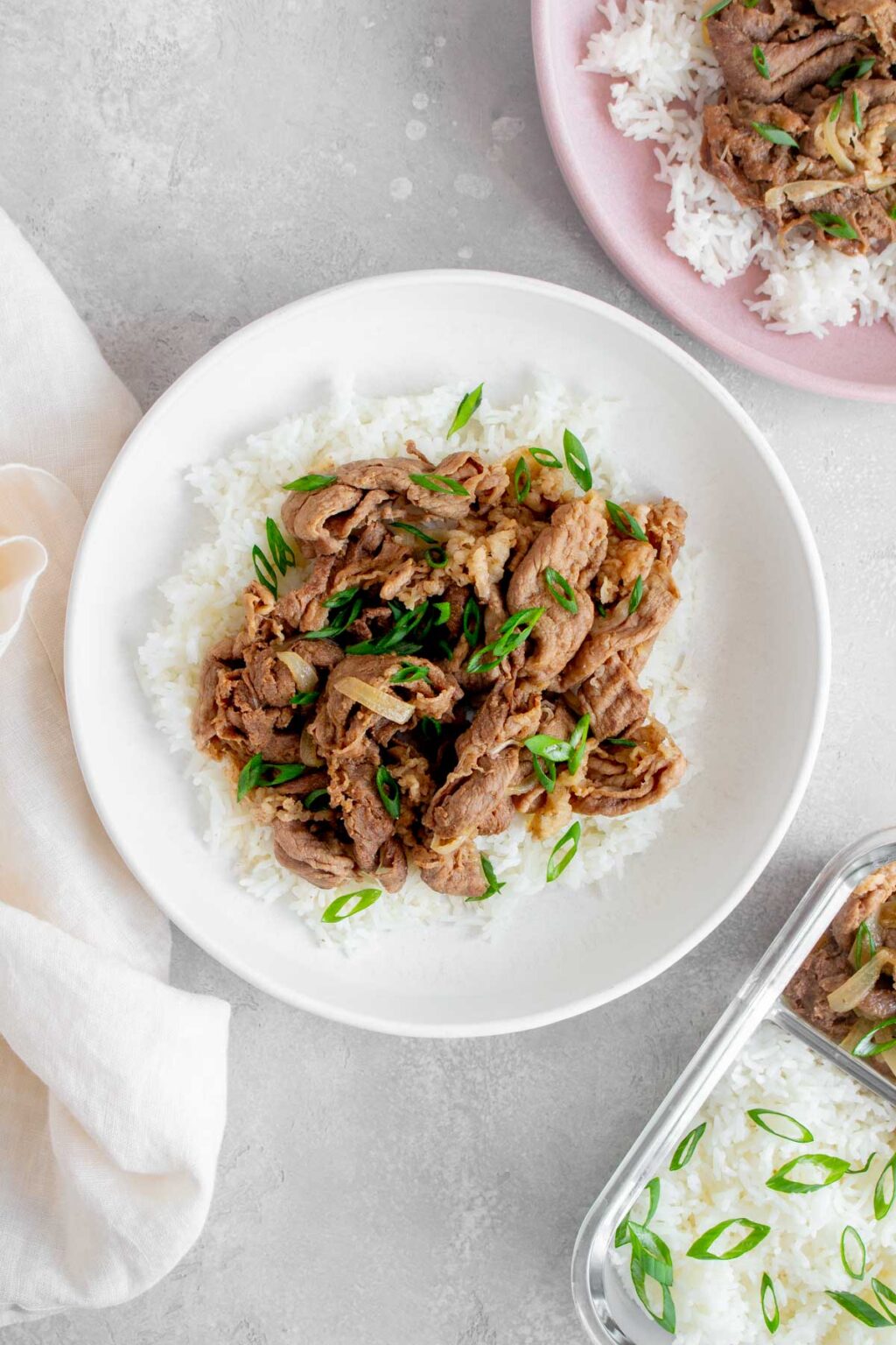 Gyudon (Japanese Beef Bowl) - Carmy - Easy Healthy-ish Recipes