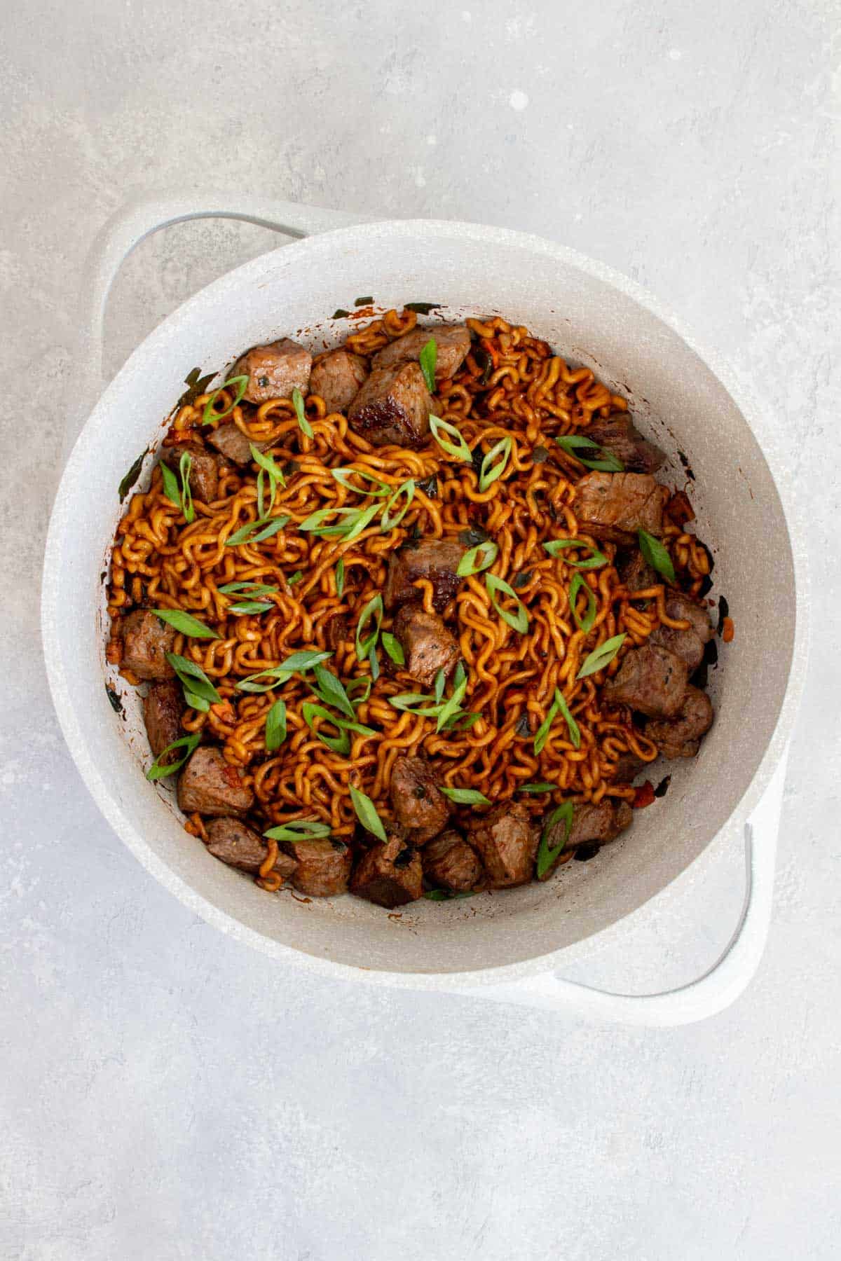 Jjapaguri with Steak (Ram-Don) - Carmy - Easy Healthy-ish Recipes