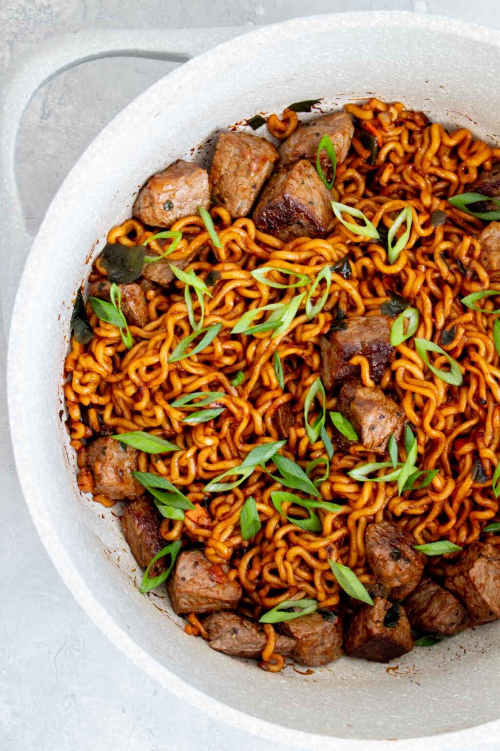 Jjapaguri with Steak (Ram-Don) - Carmy - Easy Healthy-ish Recipes