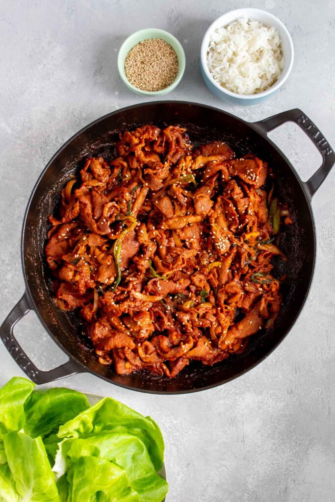 Spicy Pork Stir Fry (Jeyuk Bokkeum) - Carmy - Easy Healthy-ish Recipes