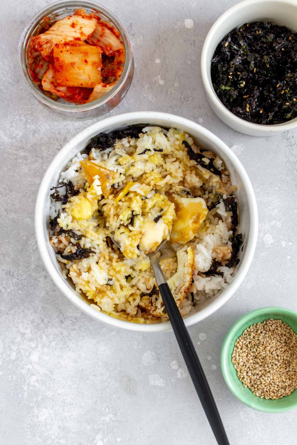 Gyeran Bap (Korean Egg Rice) - Carmy - Easy Healthy-ish Recipes