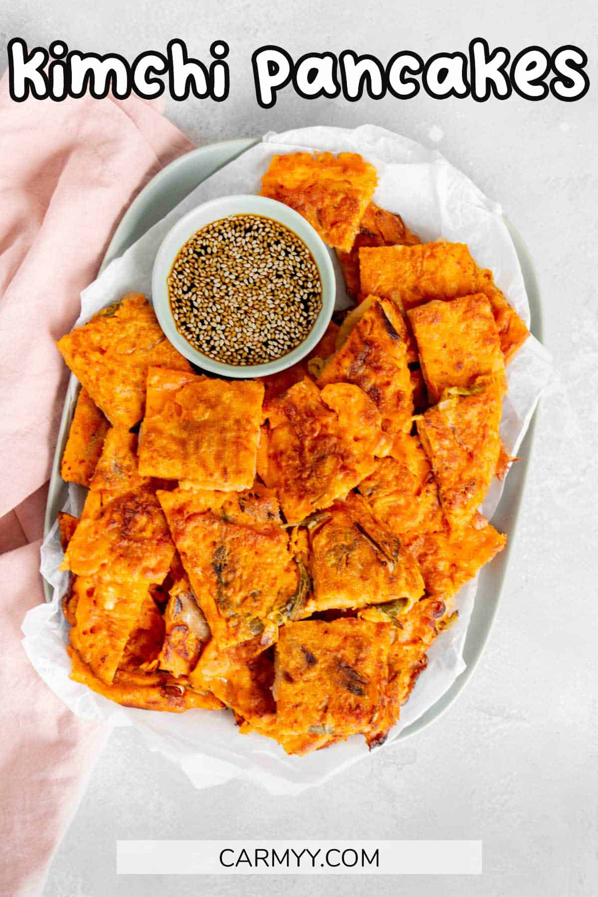 Kimchi Pancake (Kimchijeon) - Carmy - Easy Healthy-ish Recipes