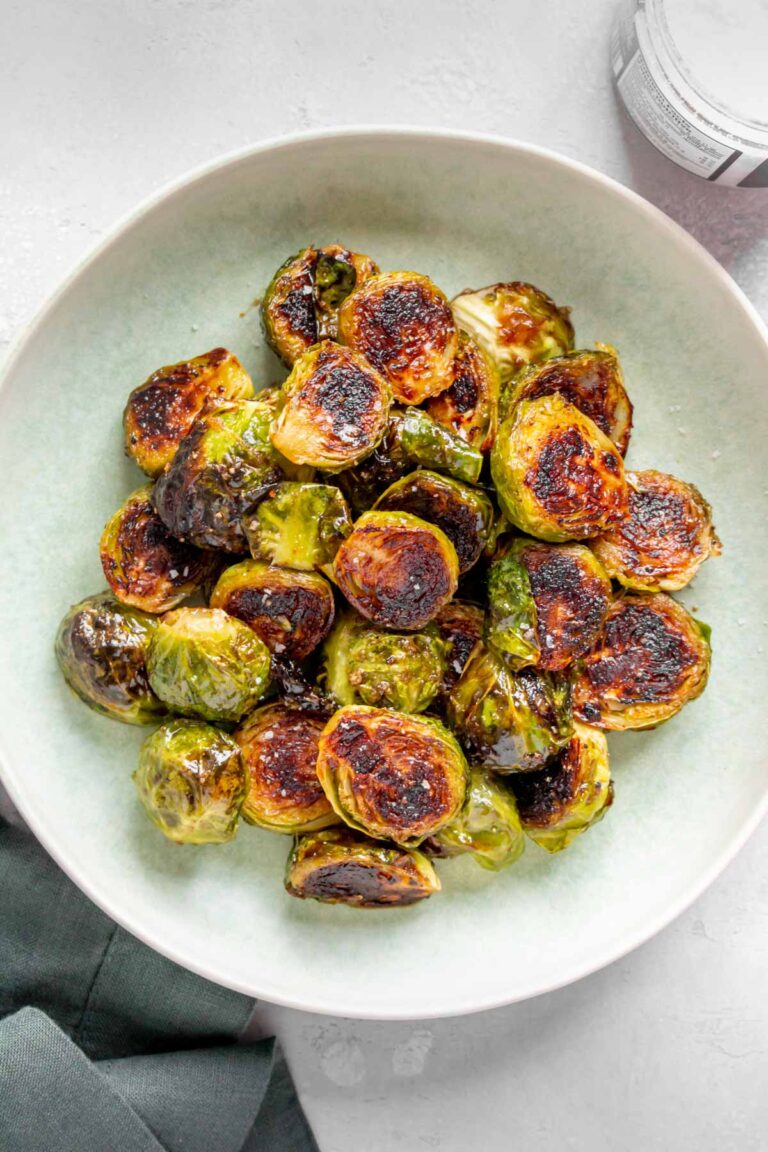 Maple Balsamic Brussels Sprouts - Carmy - Easy Healthy-ish Recipes