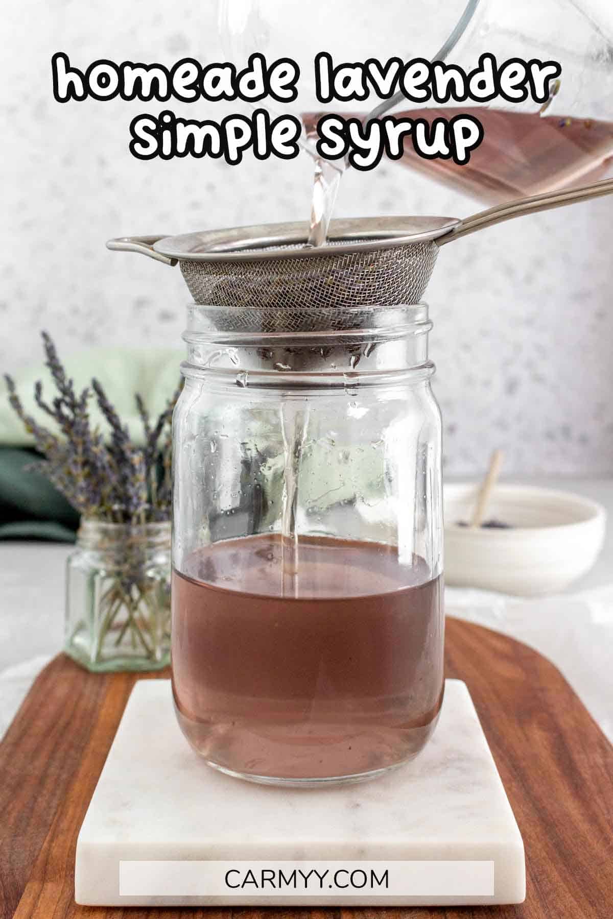 Lavender Simple Syrup - Carmy - Easy Healthy-ish Recipes