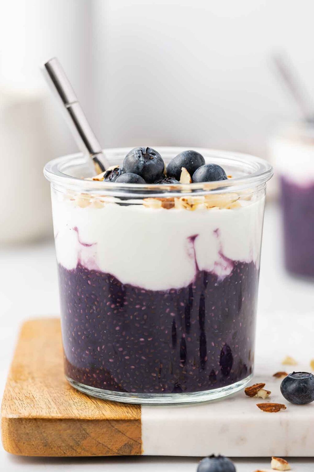 Blueberry Chia Pudding - Carmy - Easy Healthy-ish Recipes