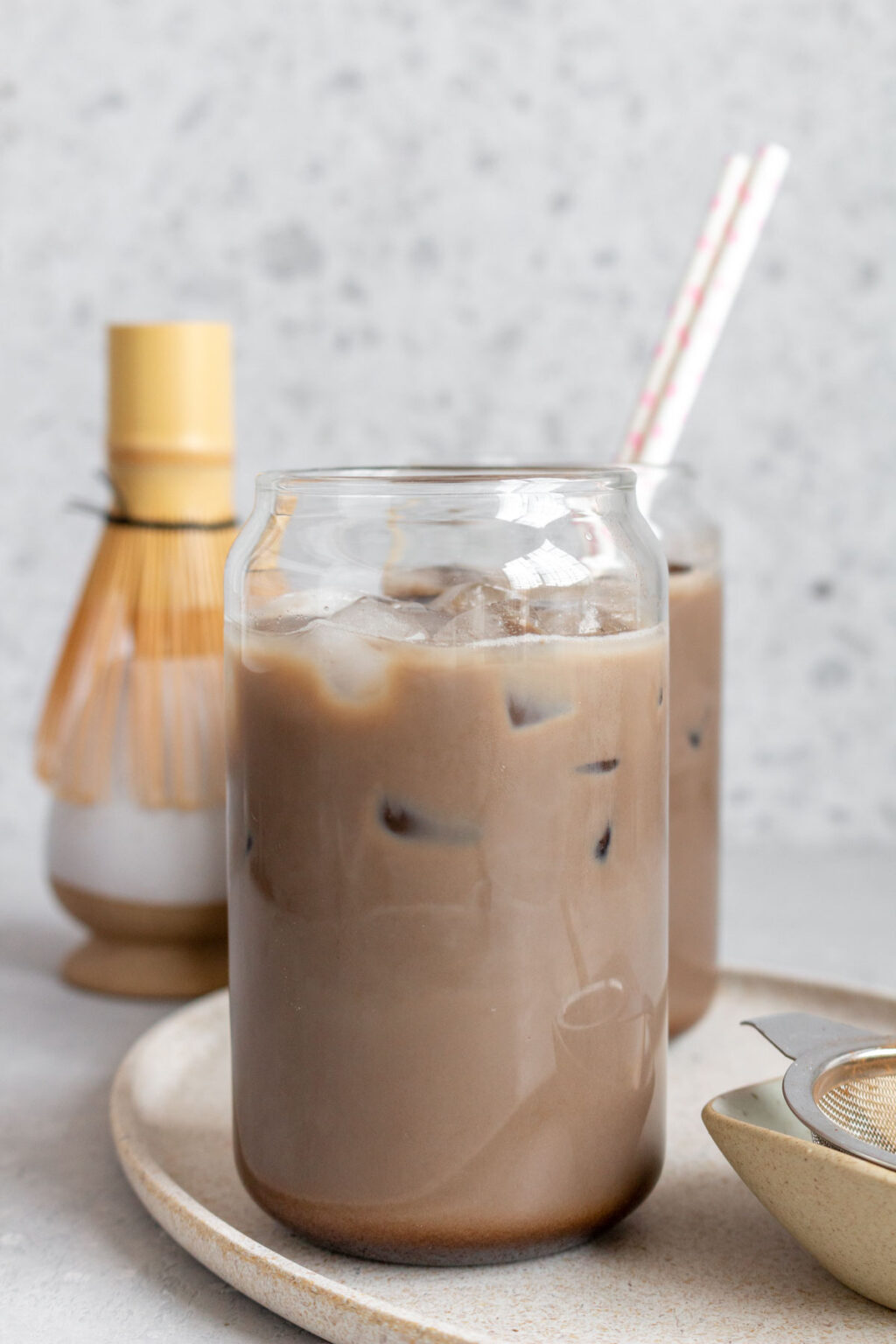 Iced Hojicha Latte - Carmy - Easy Healthy-ish Recipes