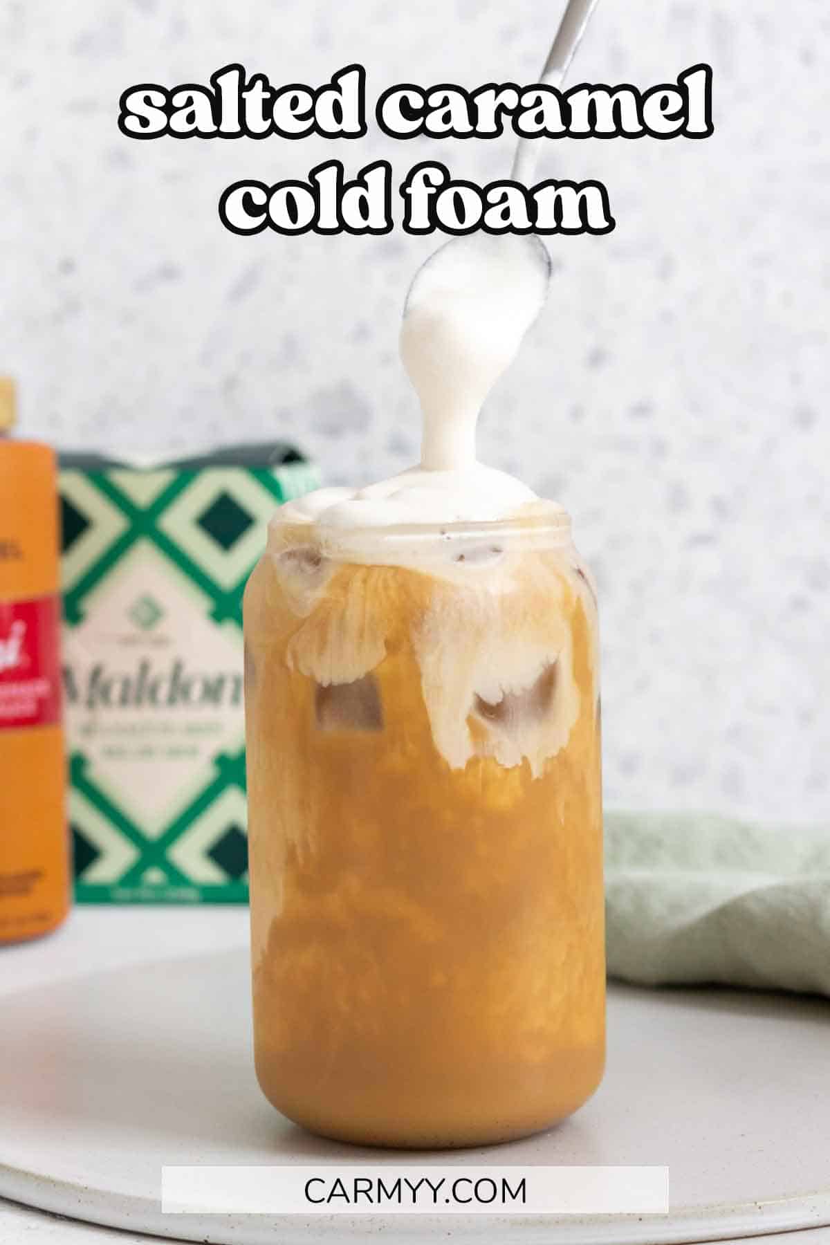 Salted Caramel Cold Foam - Carmy - Easy Healthy-ish Recipes
