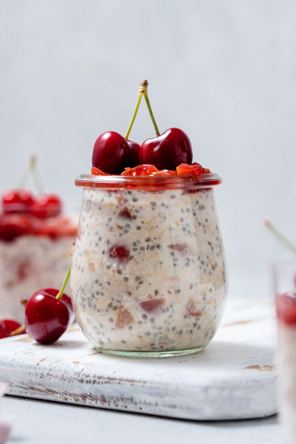 Cherry Overnight Oats - Carmy - Easy Healthy-ish Recipes