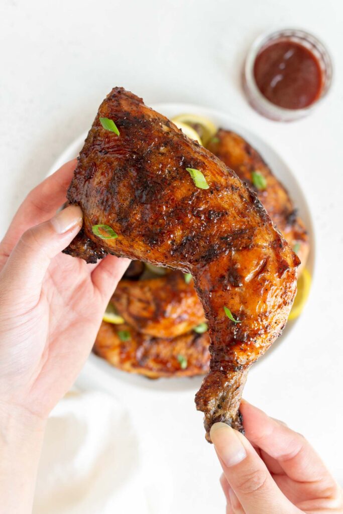 Grilled Chicken Leg Quarters - Carmy - Easy Healthy-ish Recipes