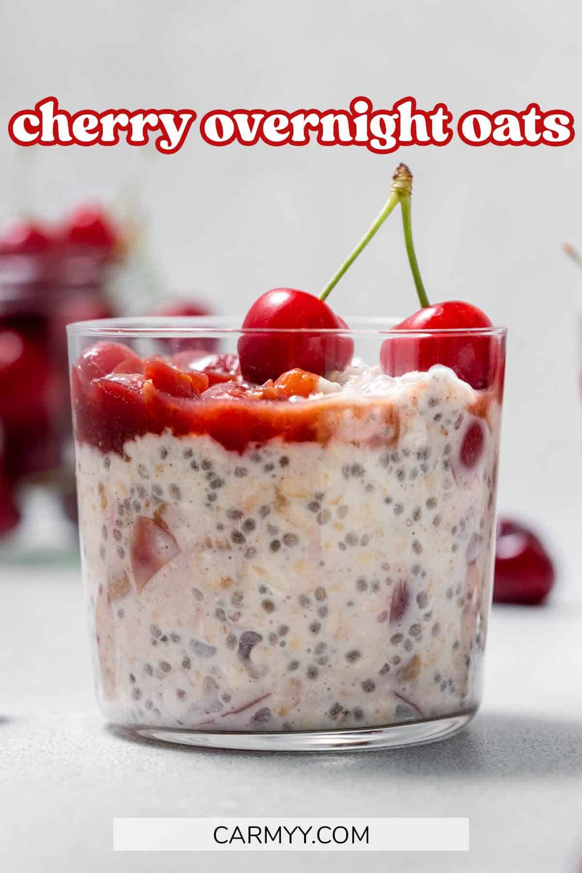 Cherry Overnight Oats - Carmy - Easy Healthy-ish Recipes