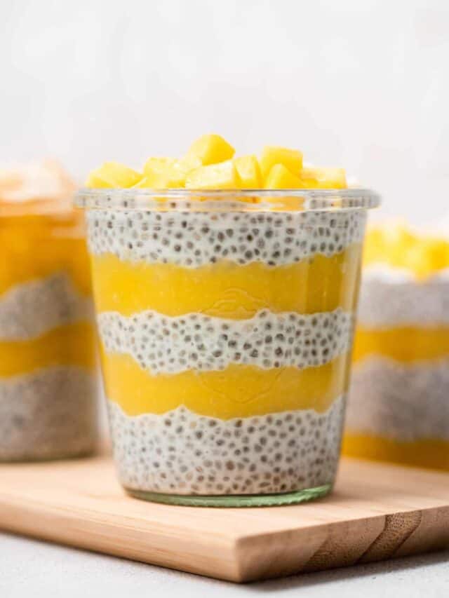 Mango Chia Pudding (Story) - Carmy - Easy Healthy-ish Recipes