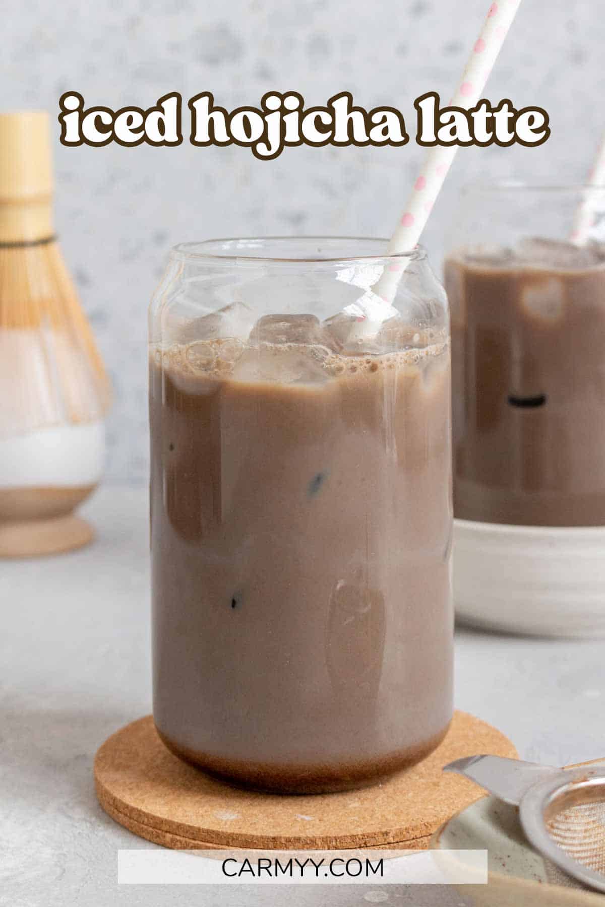Iced Hojicha Latte - Carmy - Easy Healthy-ish Recipes