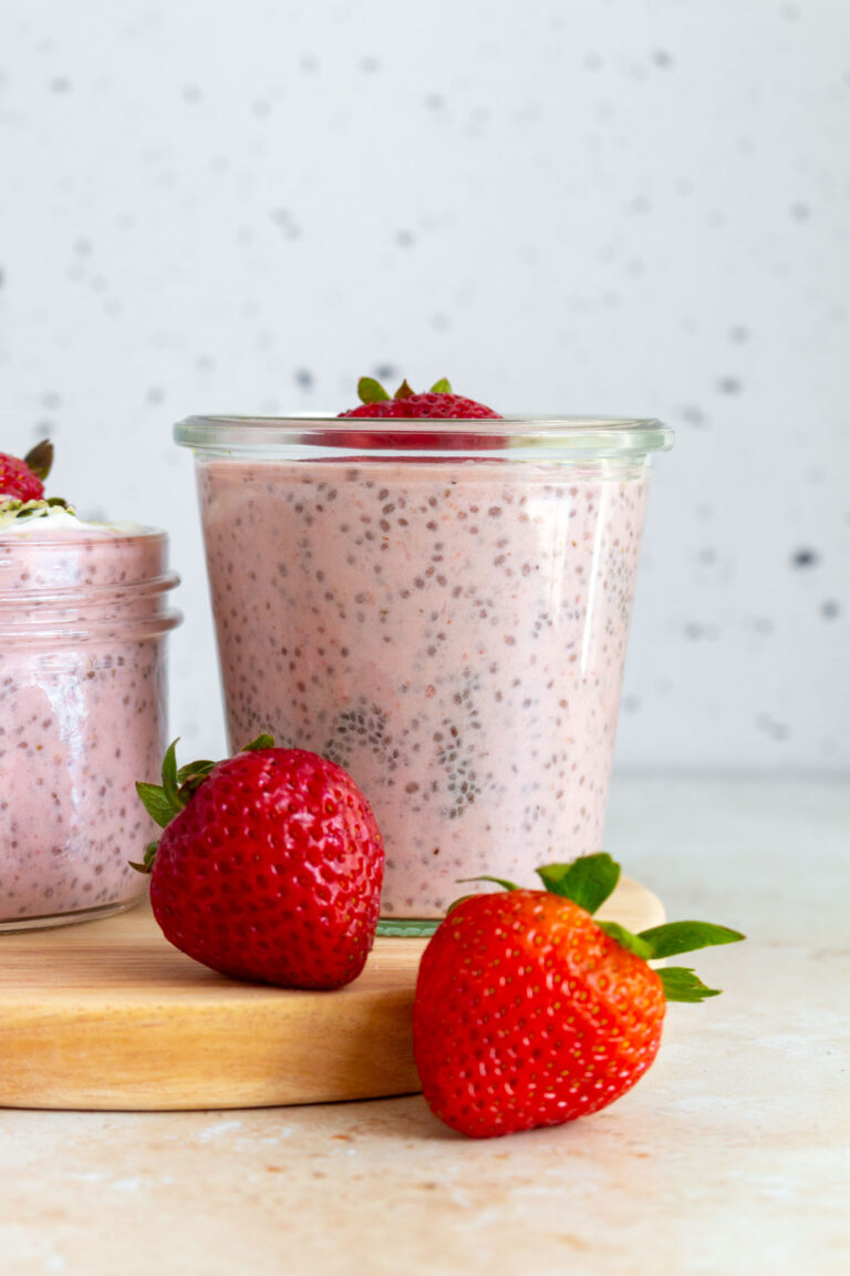 Strawberry Chia Pudding - Carmy - Easy Healthy-ish Recipes