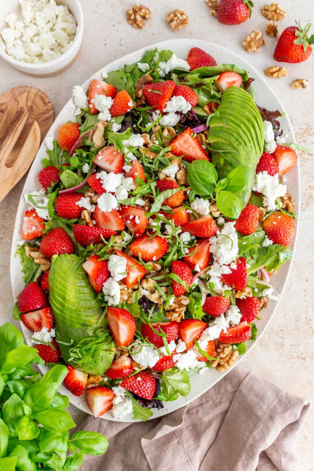 Strawberry Goat Cheese Salad - Carmy - Easy Healthy-ish Recipes