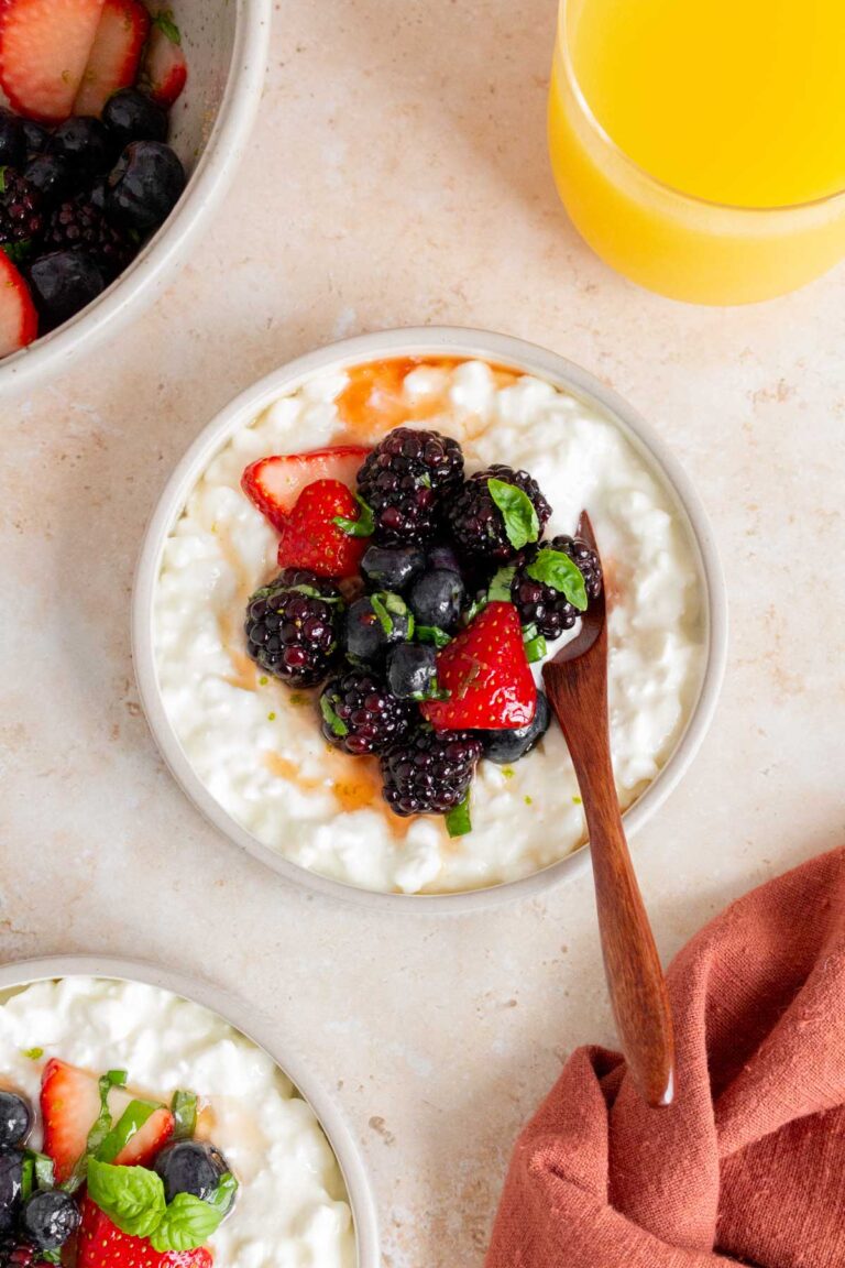 Cottage Cheese with Fruit - Carmy - Easy Healthy-ish Recipes