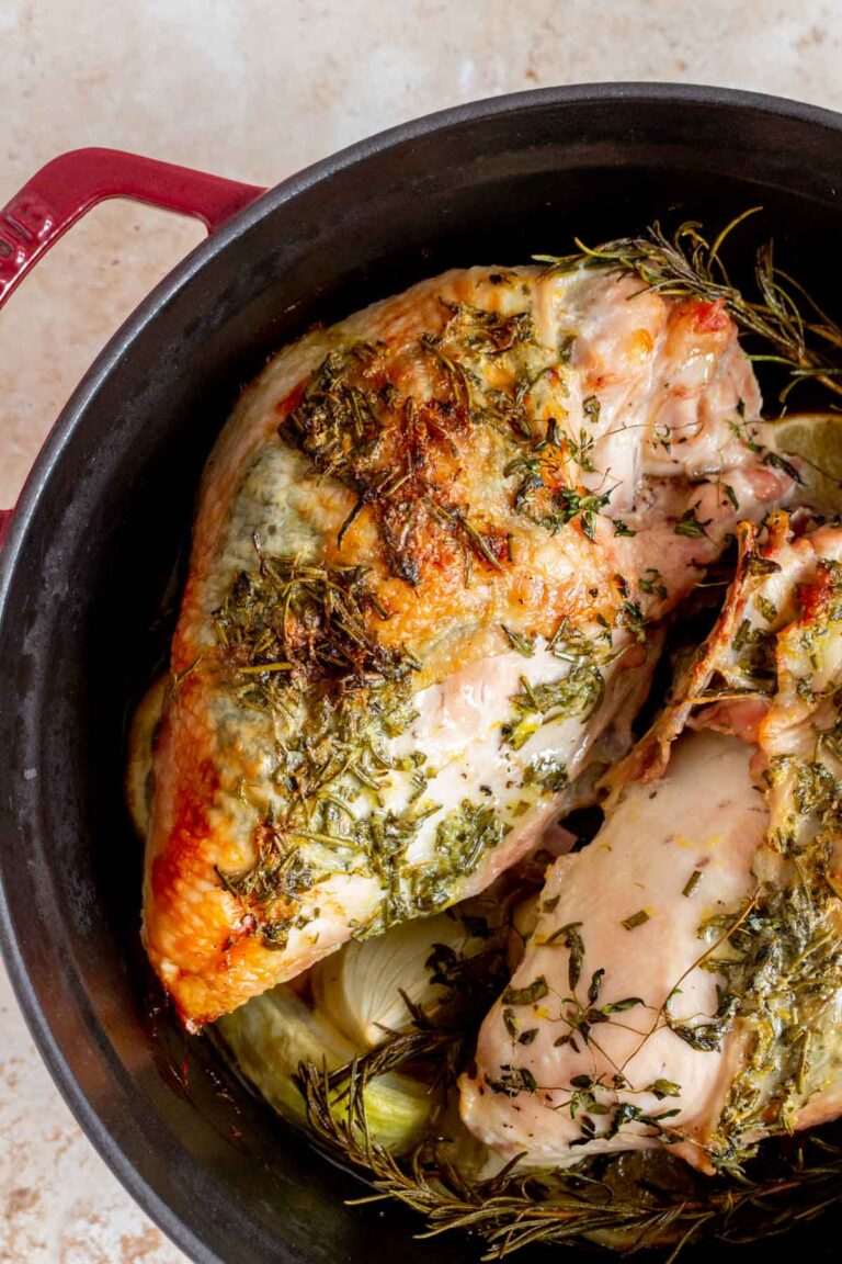 Dutch Oven Turkey Breast - Carmy - Easy Healthy-ish Recipes