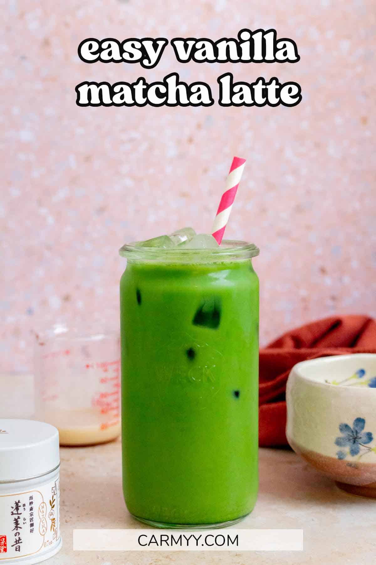 Vanilla Matcha Latte - Carmy - Easy Healthy-ish Recipes
